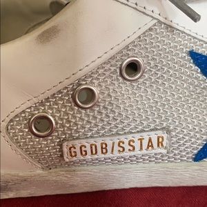 Golden Goose | Shoes | Blue And White Golden Goose Sneakers | Poshmark
